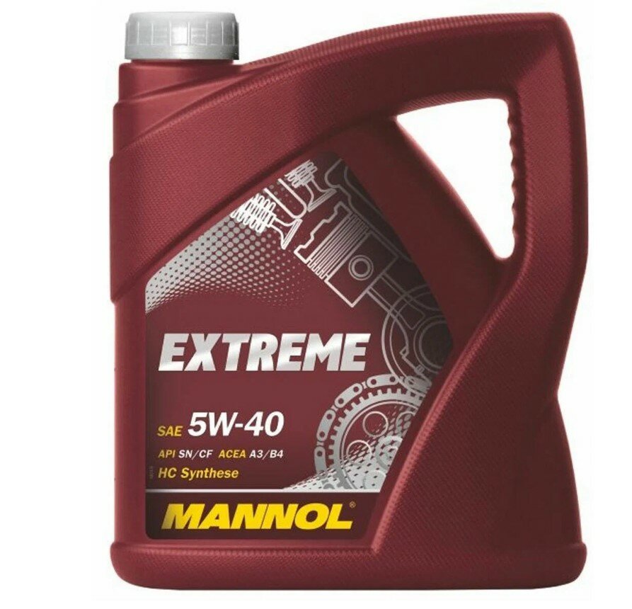 Масло моторное mannol extreme 5w-40 синтетическое 4 л