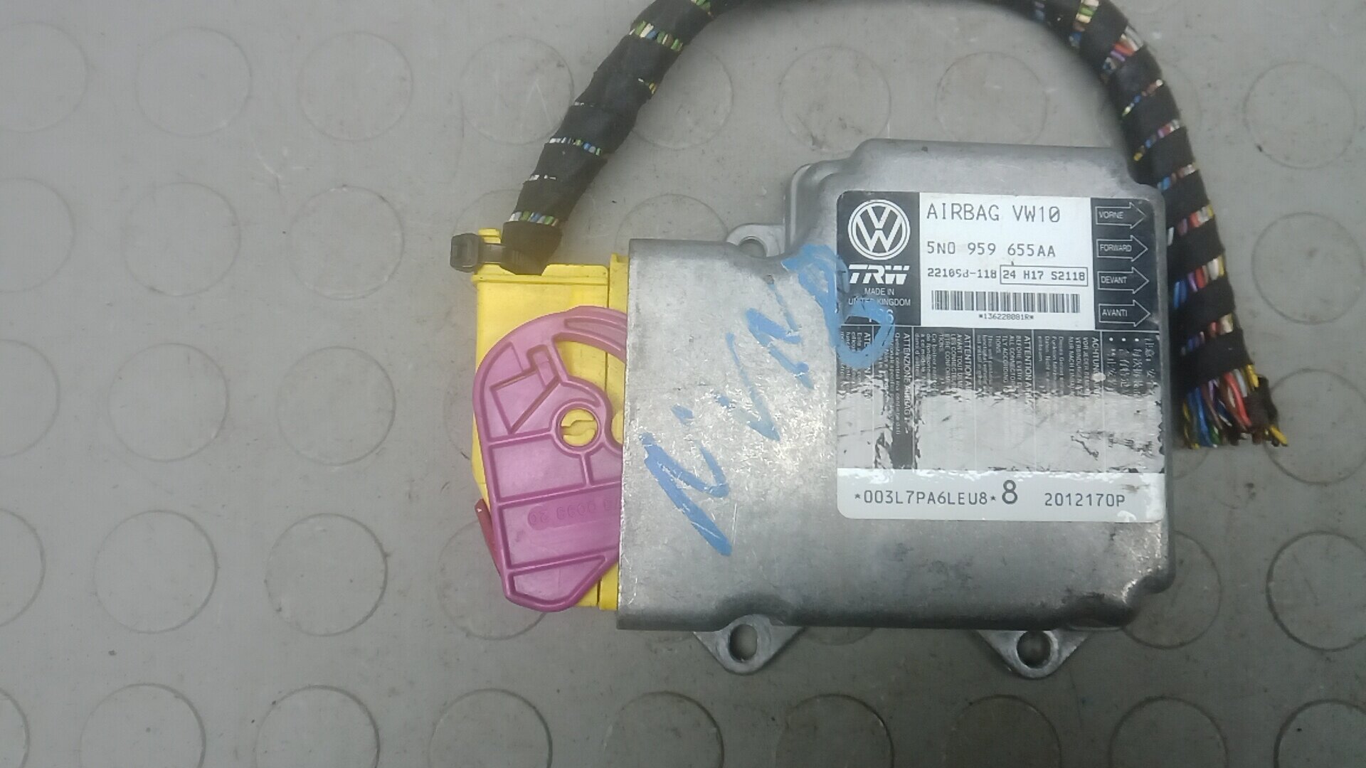 Блок управления airbag VOLKSWAGEN PASSAT B7, Номер 5n0959655aa