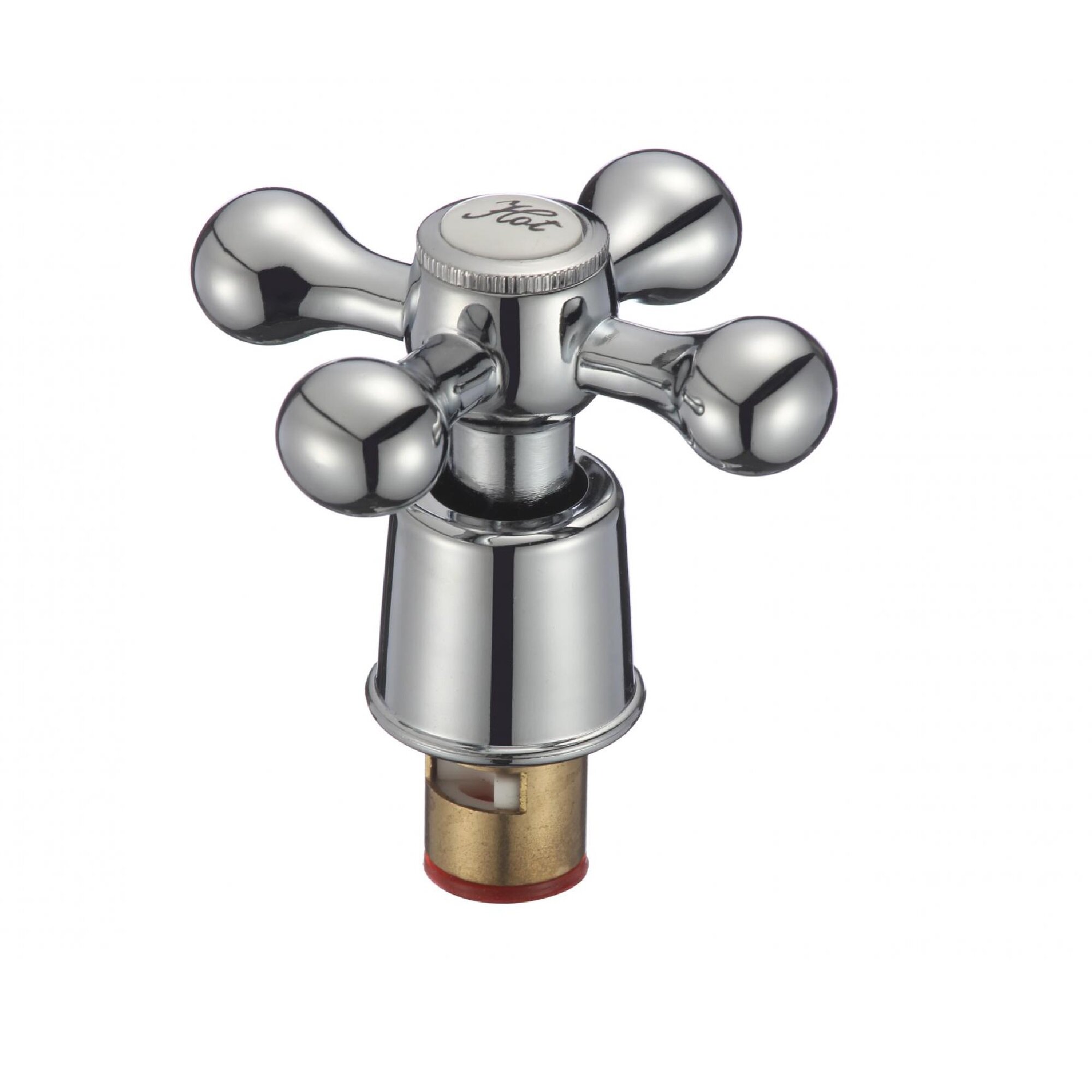 Маховик с кран-буксой Savol S01, хром