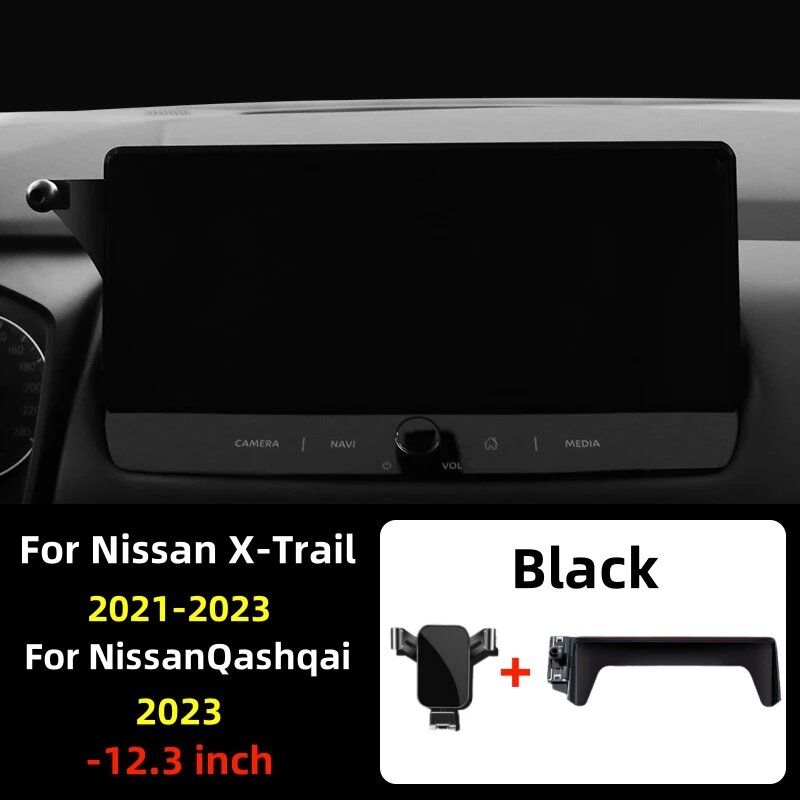Держатель для телефона 12.3" Black Nissan X-Trail 2021-2023, Qashqai 2023