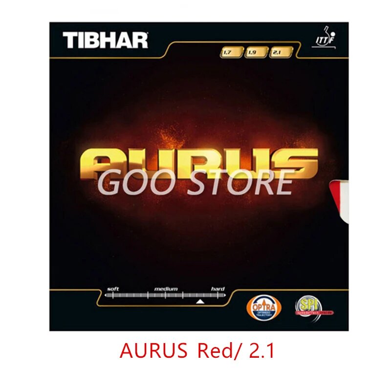 TIBHAR AURUS Red, губка для настольного тенниса, 2.1