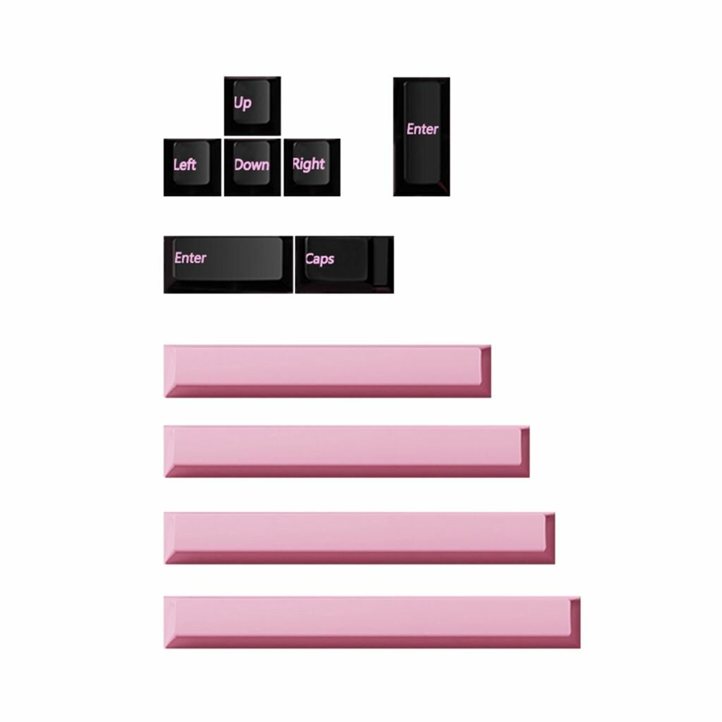 11 клавиш PBT Dye-sub Keycap Cherry Profile Tomato Caps Pink Lightning для MX Switch 61 64 68 G610 K70