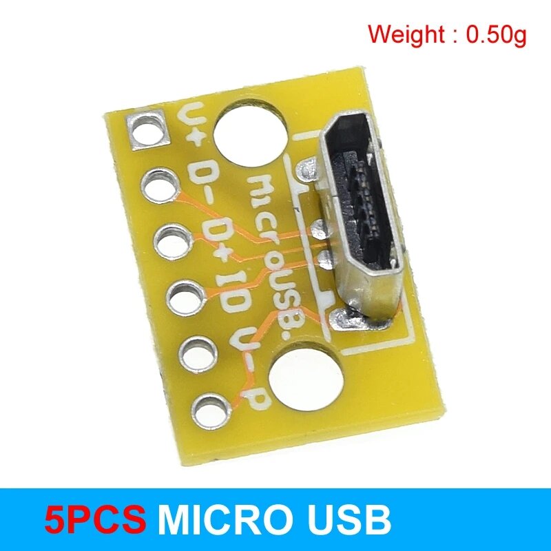 5PCS Micro USB разъем