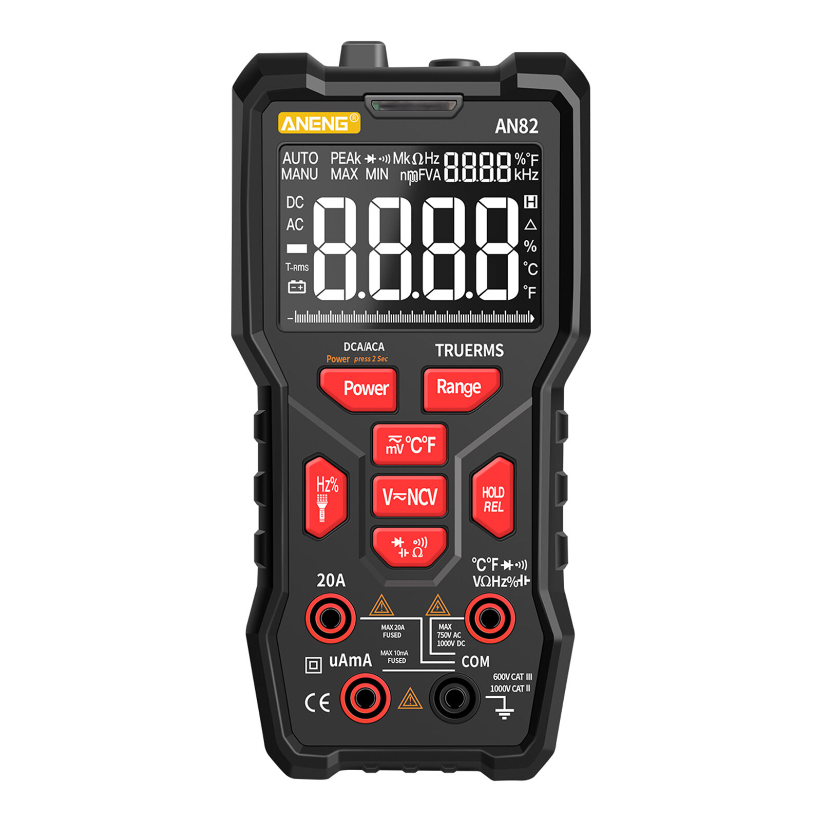 ANENG AN82 9999 отсчетов VA Экран Автоматический высокоточный цифровой мультиметр