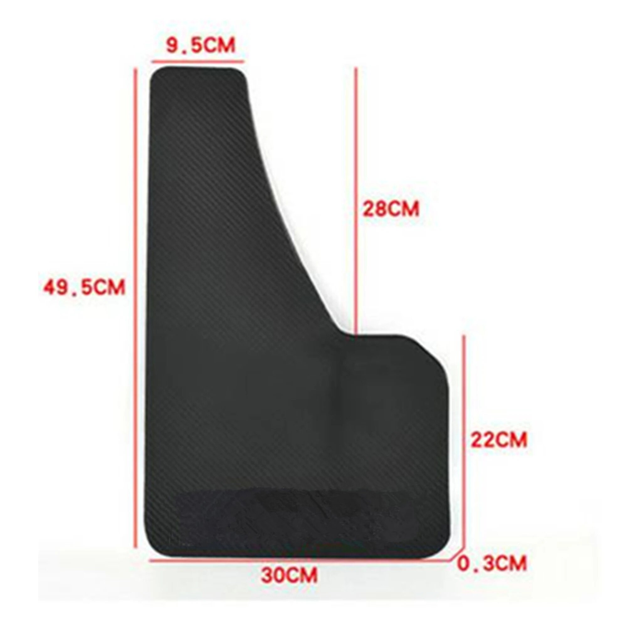 Брызговики универсальные из углеродного волокна, 2 шт. L