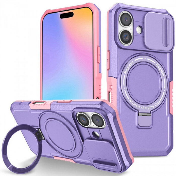 CamShield MagSafe Противоударный чехол для iPhone 17 со шторкой для камеры