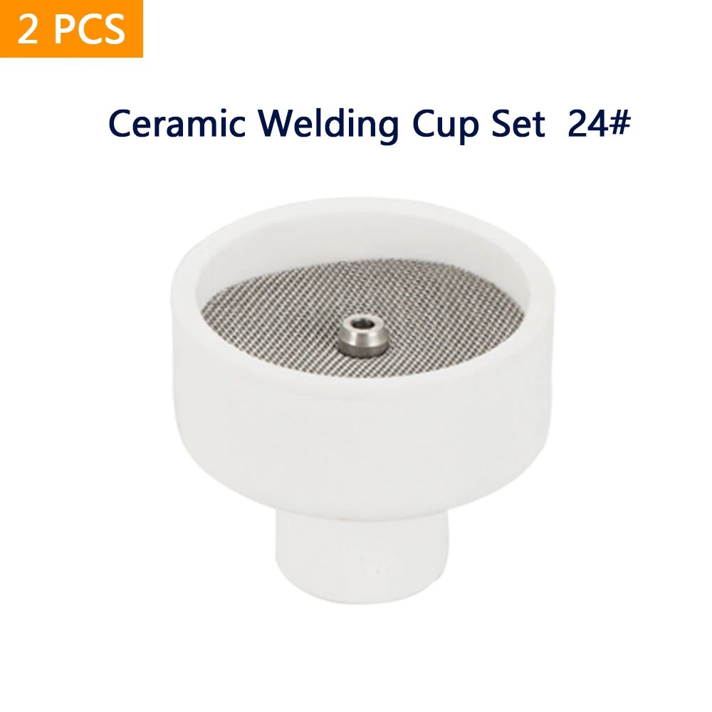 10 # 12 # 14 # 16 # 24 # Белая керамическая насадка из глинозема для сварочной горелки Tig WP9/20/17/18/26 # 10, керамическая белая сварочная чашка TIG 24 No. 2PCS