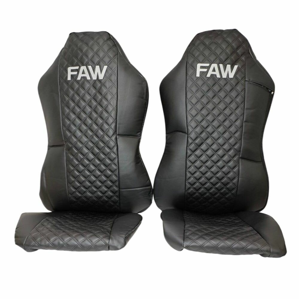 Автомобильные чехлы (Ромб) из экокожи для FAW J7 (2023-)