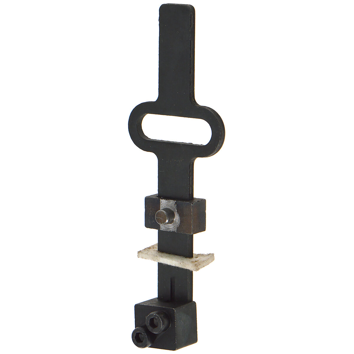 Шток с траверсой и замком крепления пилки в сборе для лобзика ИНТЕРСКОЛ МП-60/580 (s/n 753.****)