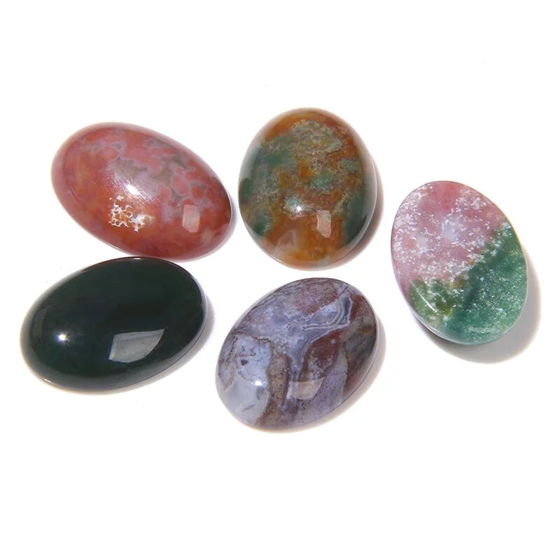 Бусины Rainagem натуральный камень бирюза тигровый глаз агат 5 шт 18x25mm, No.23 Indian Agate