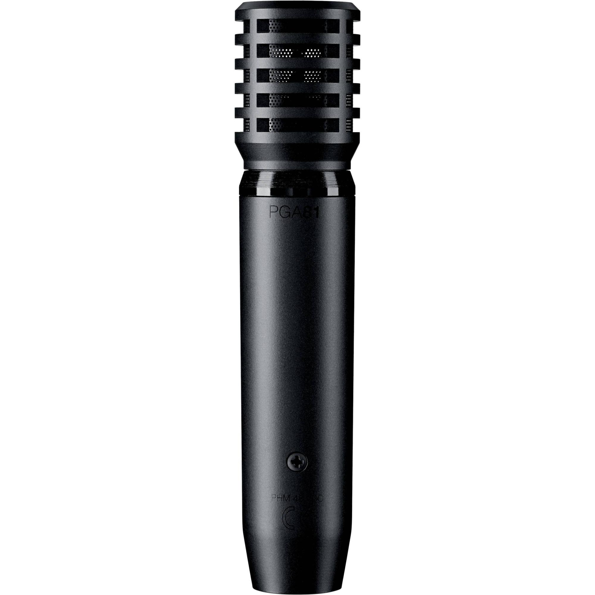 Shure pga81-xlr. инструментальный конденсаторный микрофон shure, кардиоидный, кабель xlr - xlr