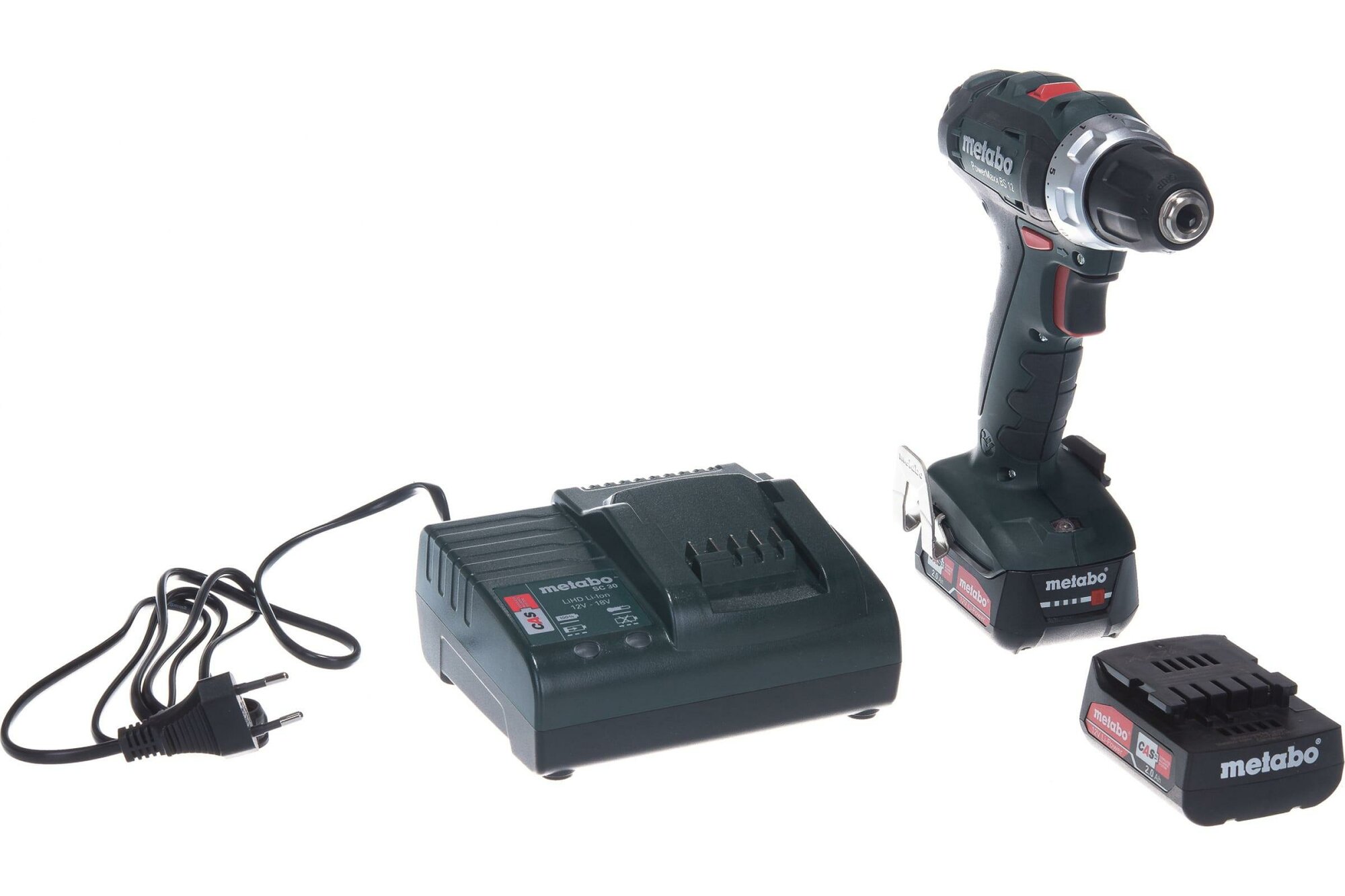 Дрель-шуруповерт Metabo PowerMaxx BS 12 аккум. патрон: быстрозажимной (кейс в комплекте) (601036500)