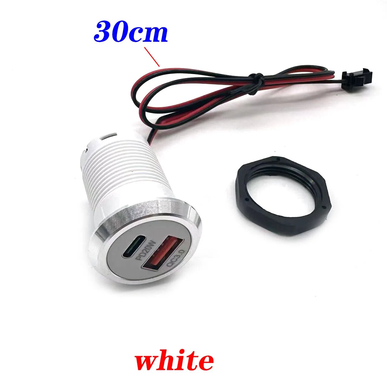 Настольное скрытое встроенное зарядное устройство USB 9 В/2 А 5 В/3 А 1 USB 1 Type-C мини-автомобильное зарядное устройство с быстрой зарядкой, автомобильная розетка