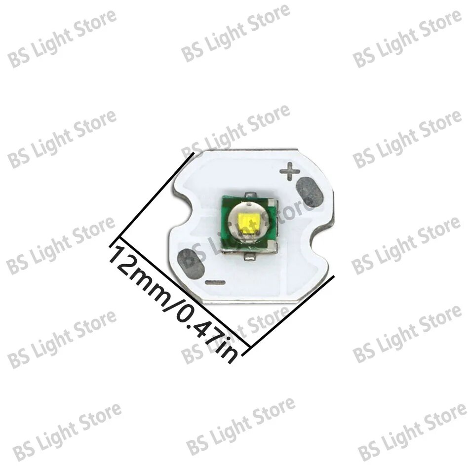 Светодиоды warm and happy 3W 5W 10W 18W 3535 XPE 5050 XML2 XHP50 T6 3V 6V 1-3W 12mm, White 6500K
