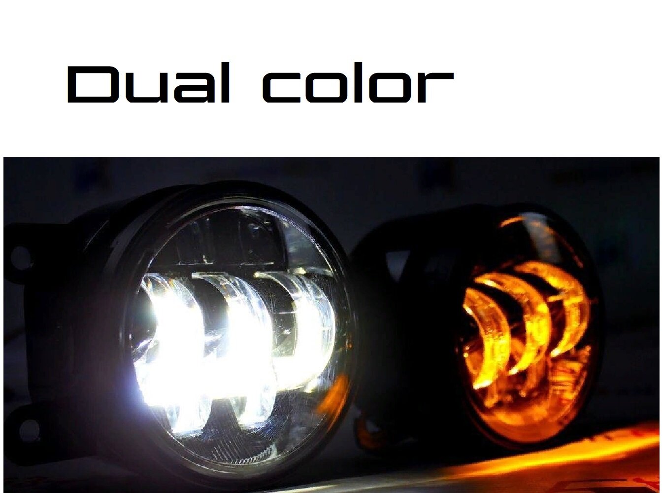 Led ПТФ 50W Светодиодные Белый/желтый Lancer X Рестайлинг