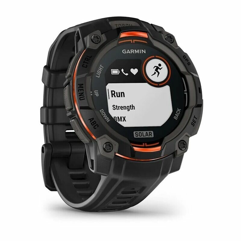 Часы Garmin Instinct 3 45 mm Solar Black (черные) (010-02934-00)