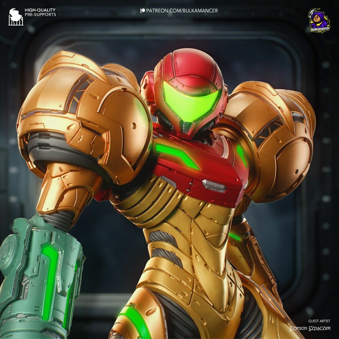 Фигура модель Самус Аран, Samus Aran (Metroid), 250 мм