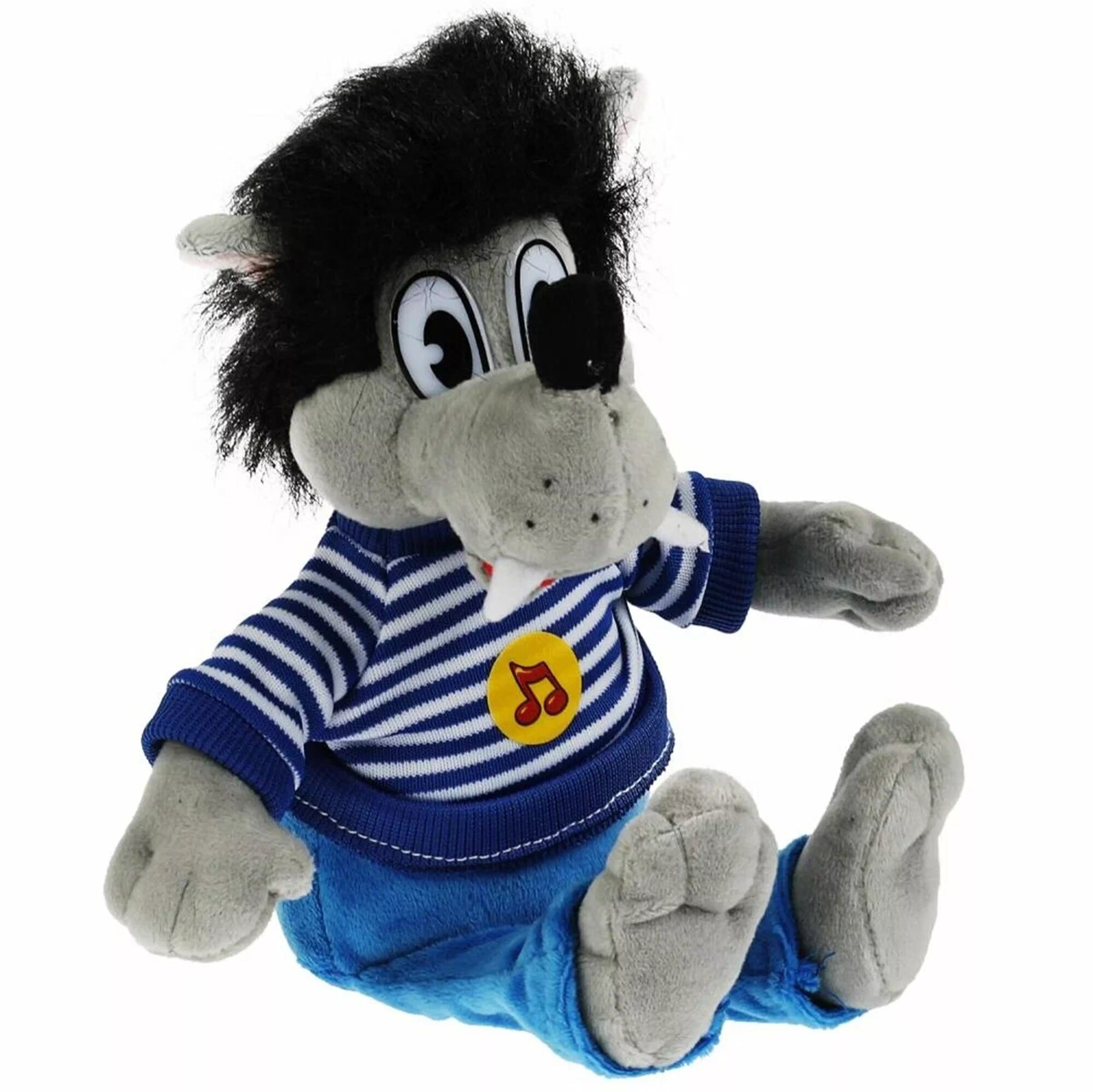 Игрушка мягкая союзмультфильм волк "ну, погоди", 20см, муз. чип, в пак. Муль