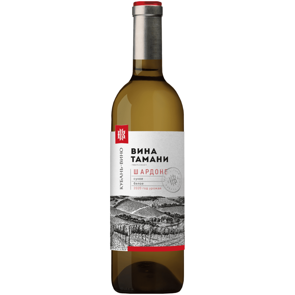 Вино Вина Тамани Шардоне белое сухое 0,7 л
