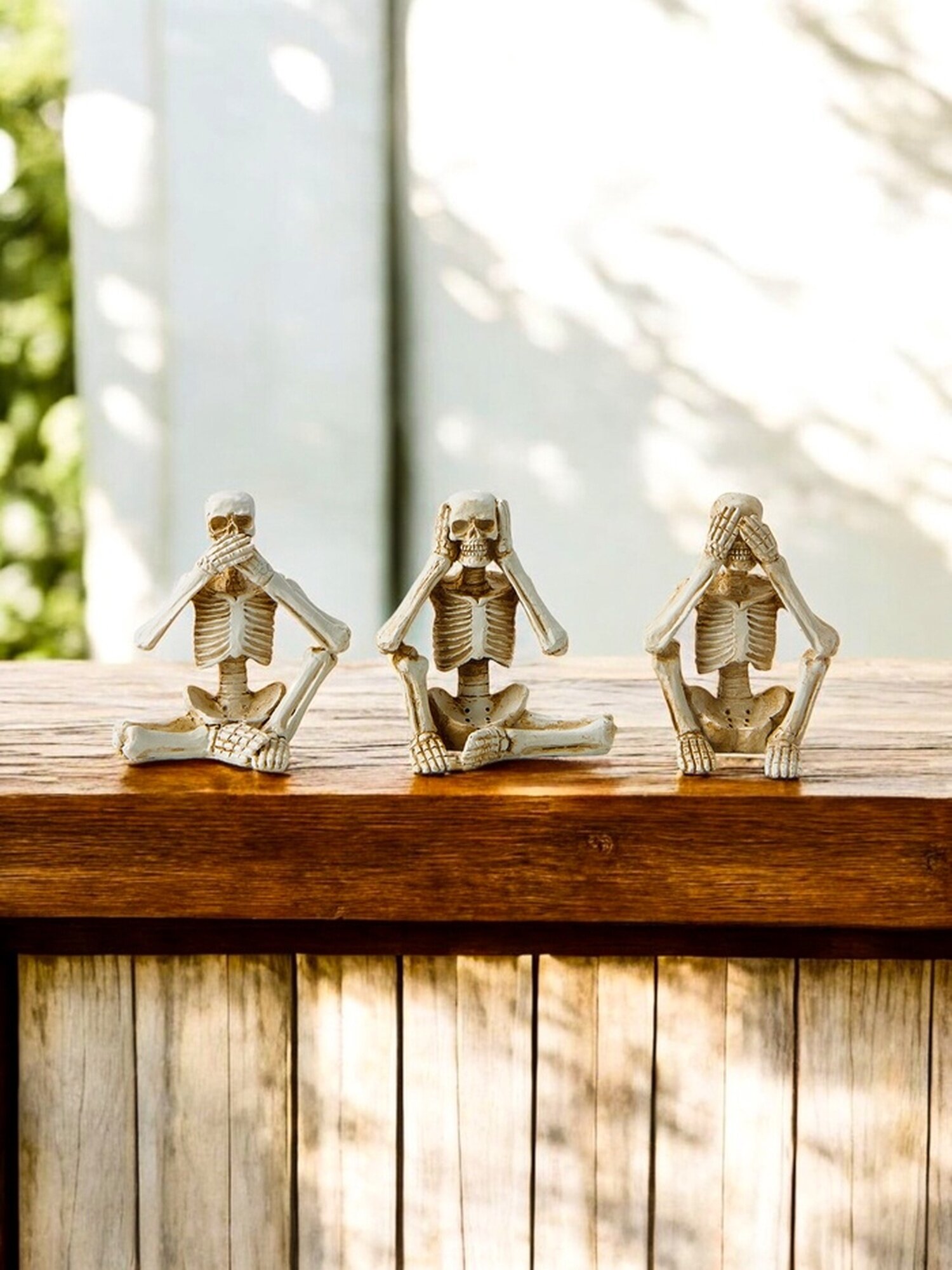 Набор фигурок полистоун TAKE IT EASY «Скелеты: не вижу, не слышу, не говорю», 3 шт, 8×6.4 см