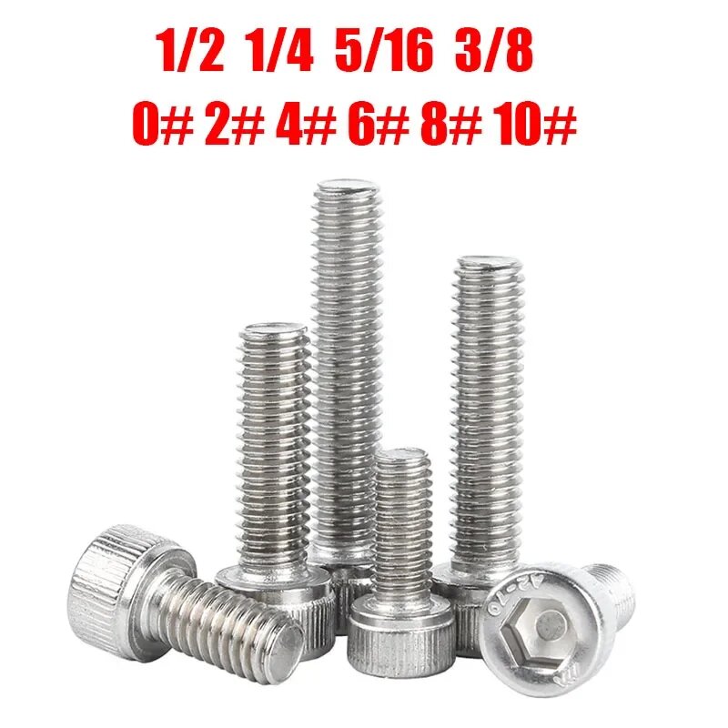 Нержавеющая сталь 304 винты с шестигранной головкой UNC 3- 8-16(1pcs), 1-1- 2