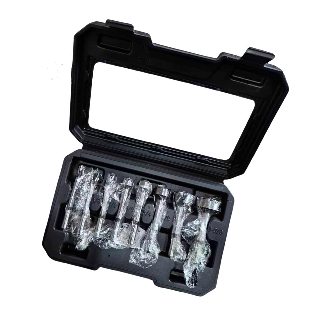 Набор сверл Форстнера, 8 шт. сверл Форстнера по дереву, твердосплавное сверло Форстнера для деревообработки, круглый хвостовик для открывателя шнека