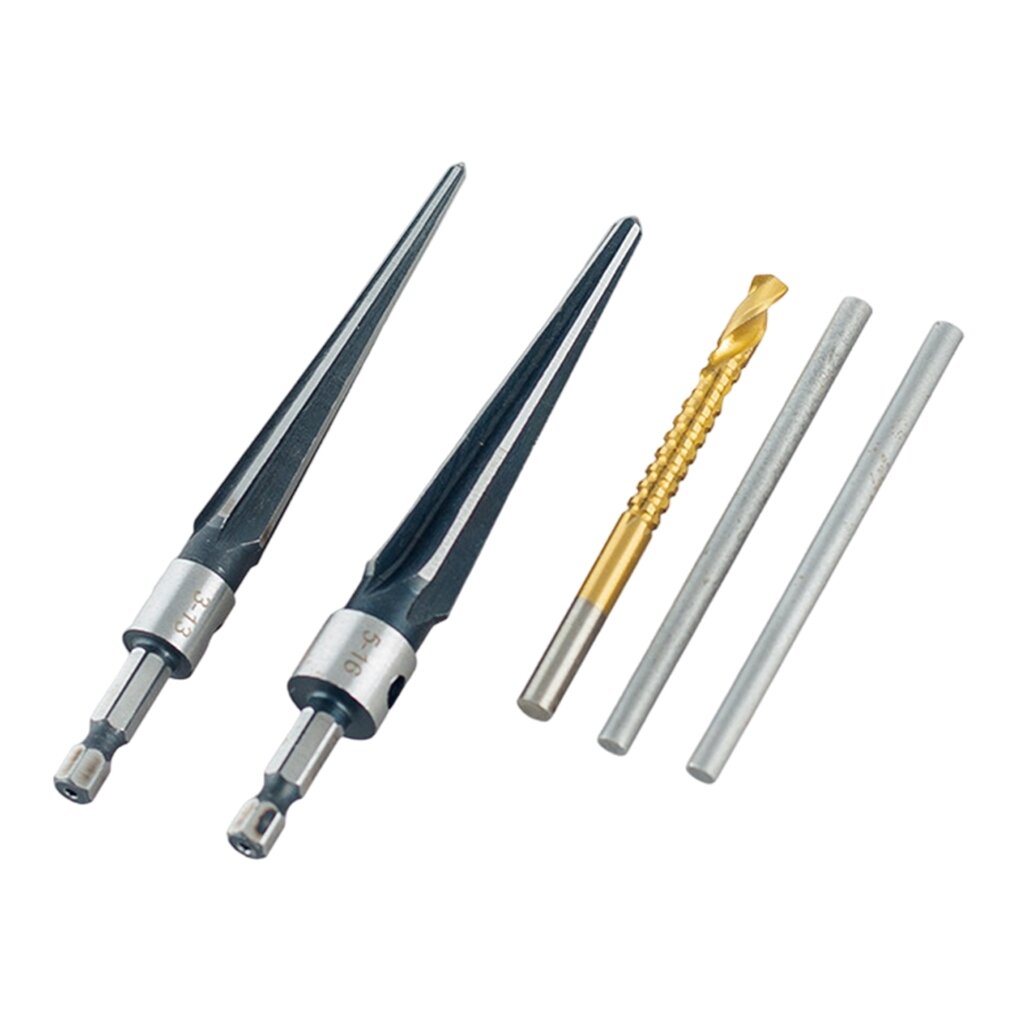 Набор точных конических разверток для деревообработки с Т-образной ручкой 3-13 мм и шестигранным хвостовиком из углеродистой стали 5-16 мм для инструмента для гитары