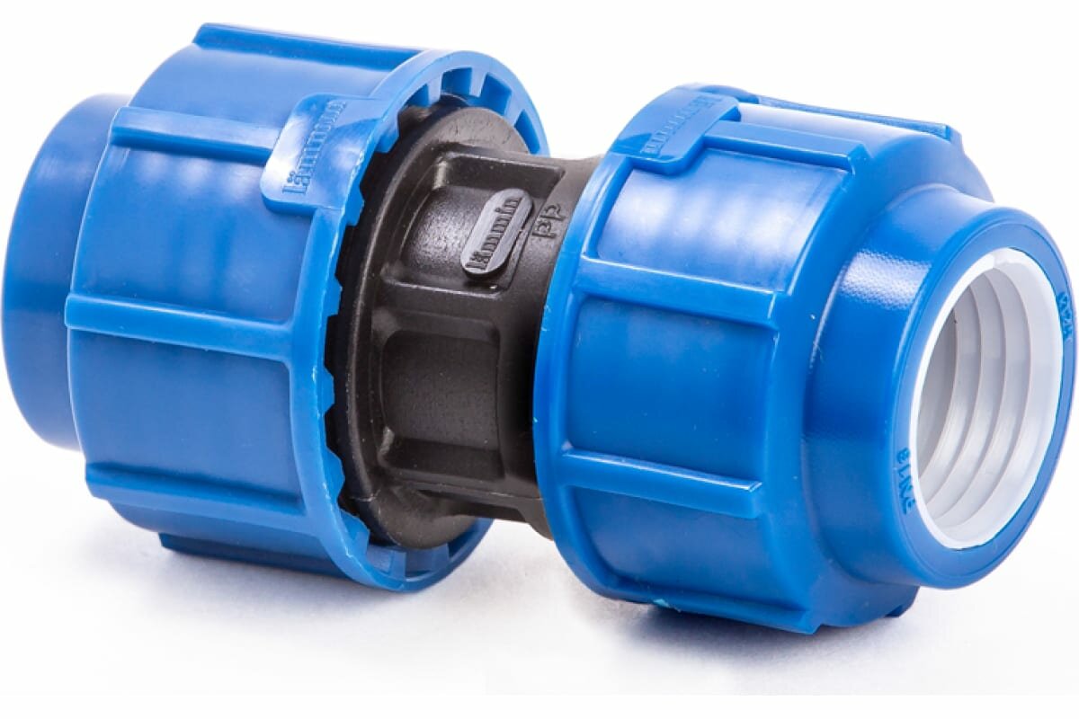 LAMMIN компрессионная муфта для ПЭ труб 63 мм, соединение трубопроводное Lm34006063063