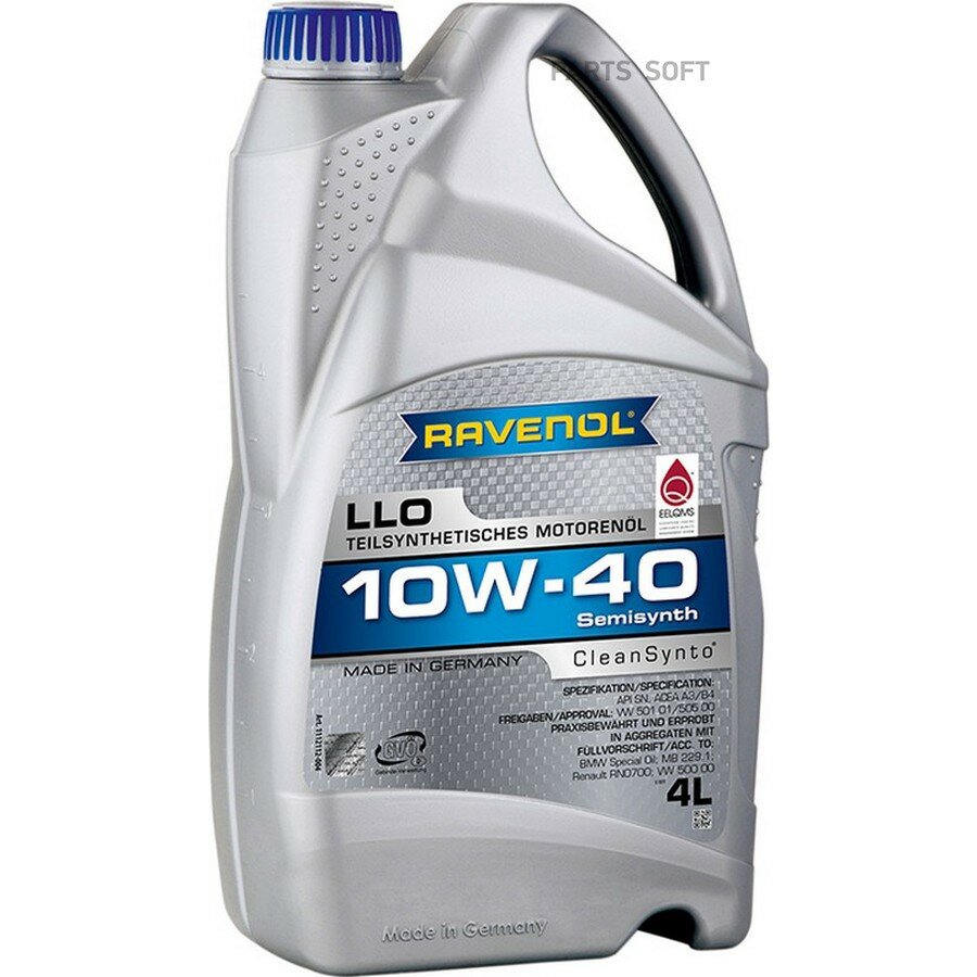 Масло моторное ravenol llo 10w-40 4 л 1112112-004