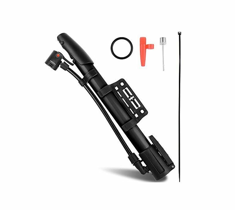 Насос механический ручной HUAN SEN с креплением на раму, черный