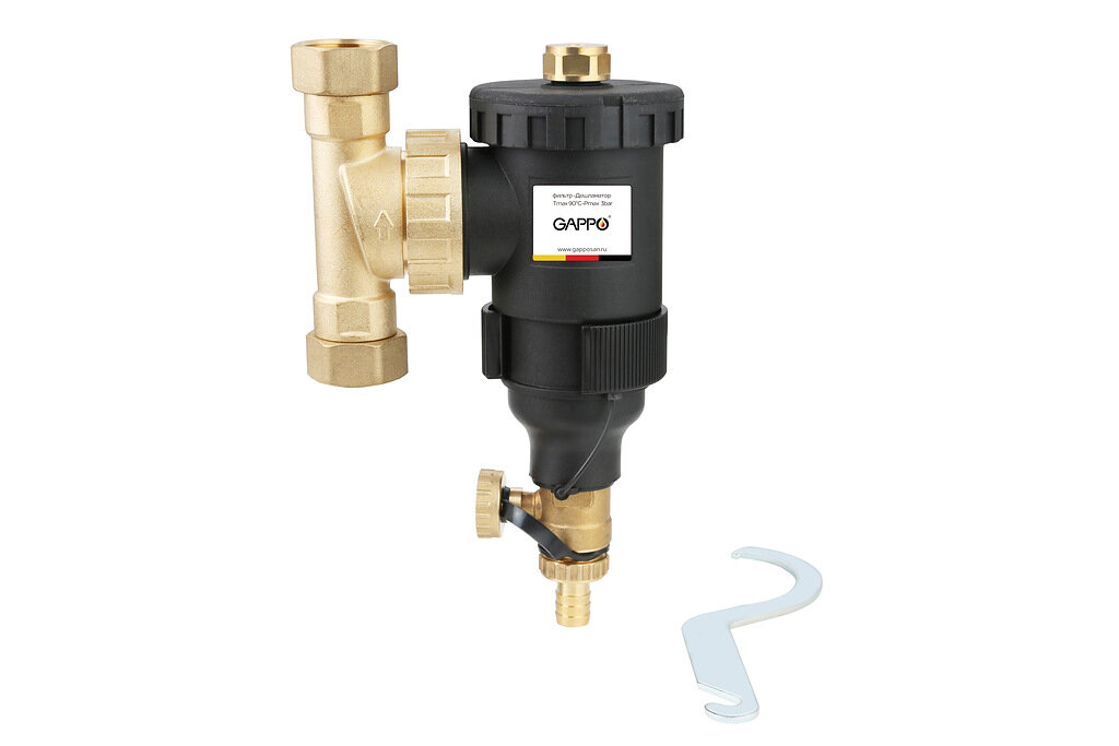Фильтр -дешламатор Gappo 3/4 (G1417.05) самопромывной для отопления