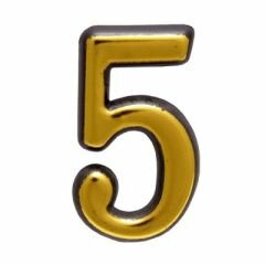 Цифра дверная аллюр пластик 5 золото