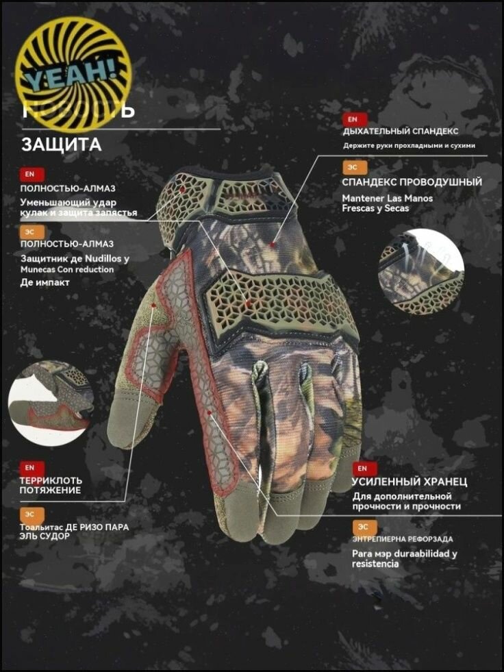 HANDLANDY Перчатки защитные, размер: 9 (L), 1 пара