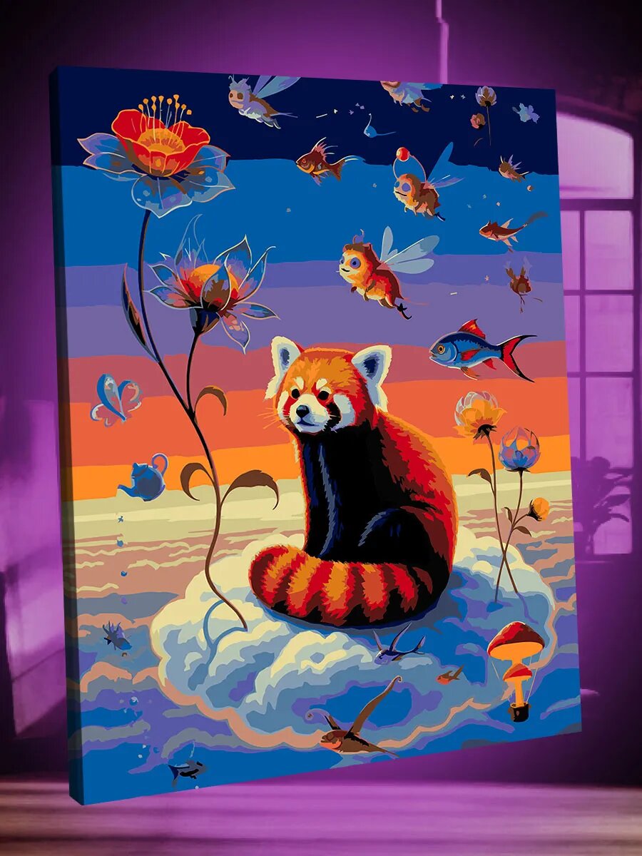 Картина по номерам Панда