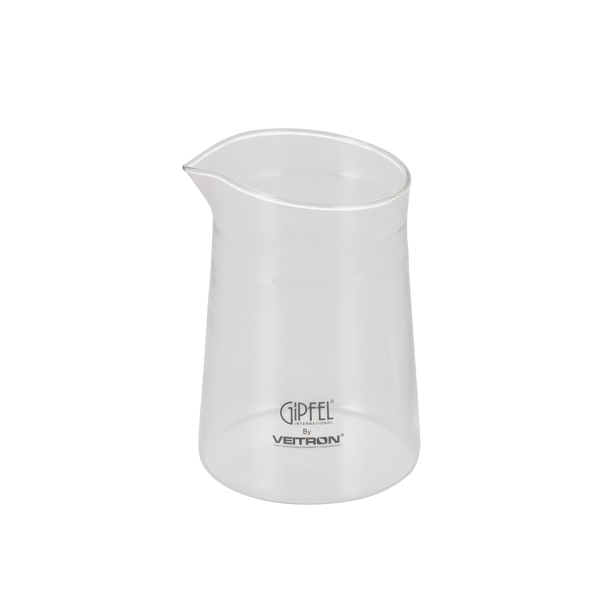 Сменная колба Gipfel 7211, 0.5 л, жаропрочное стекло, прозрачный