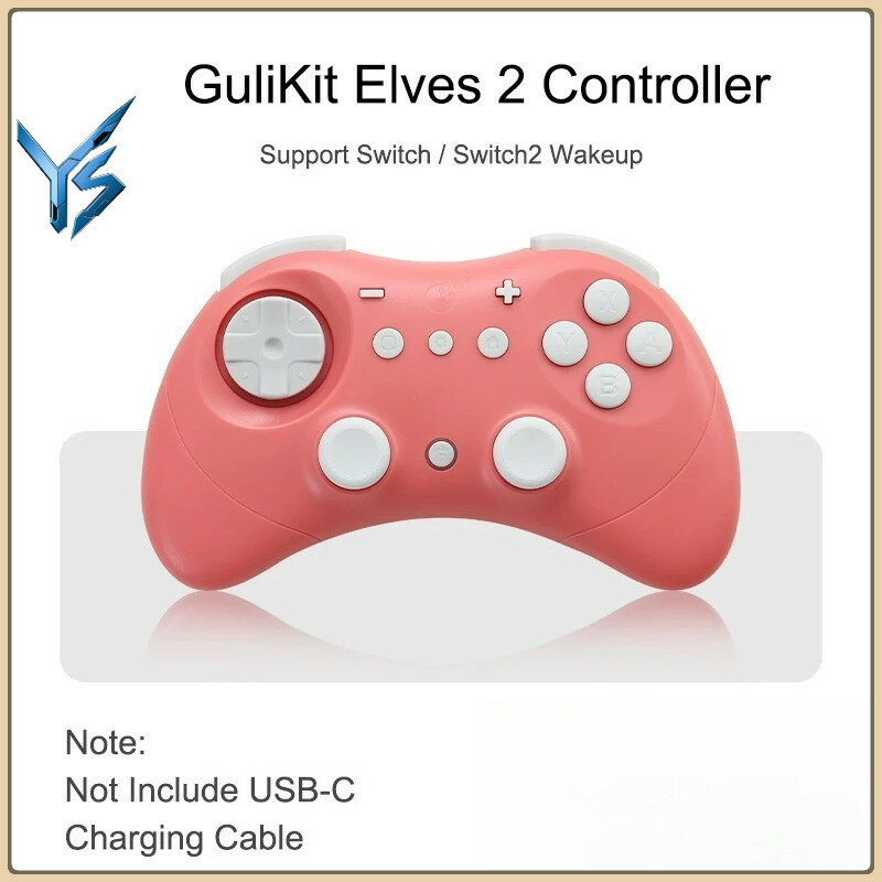 GuliKit NS58 Контроллер Elves 2 (Bluetooth) - универсальная совместимость для Switch 2, PC, Android и iOS + функция