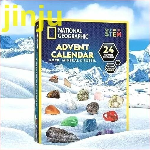 Адвент-Календарь National Geographic "Камни и Минералы", 24 Подарка, 150 г