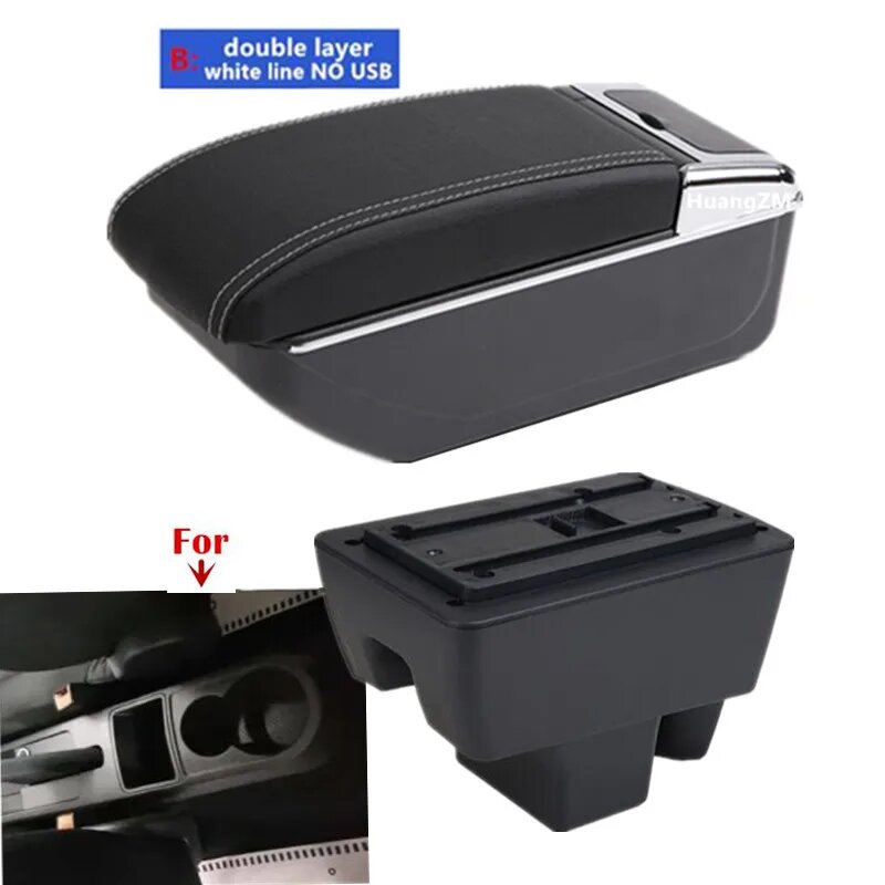 Органайзер-подлокотник Для Skoda Rapid И Volkswagen Polo 2020-2021 Из кожи/АБС-пластика – Специальное Современное Обновление .