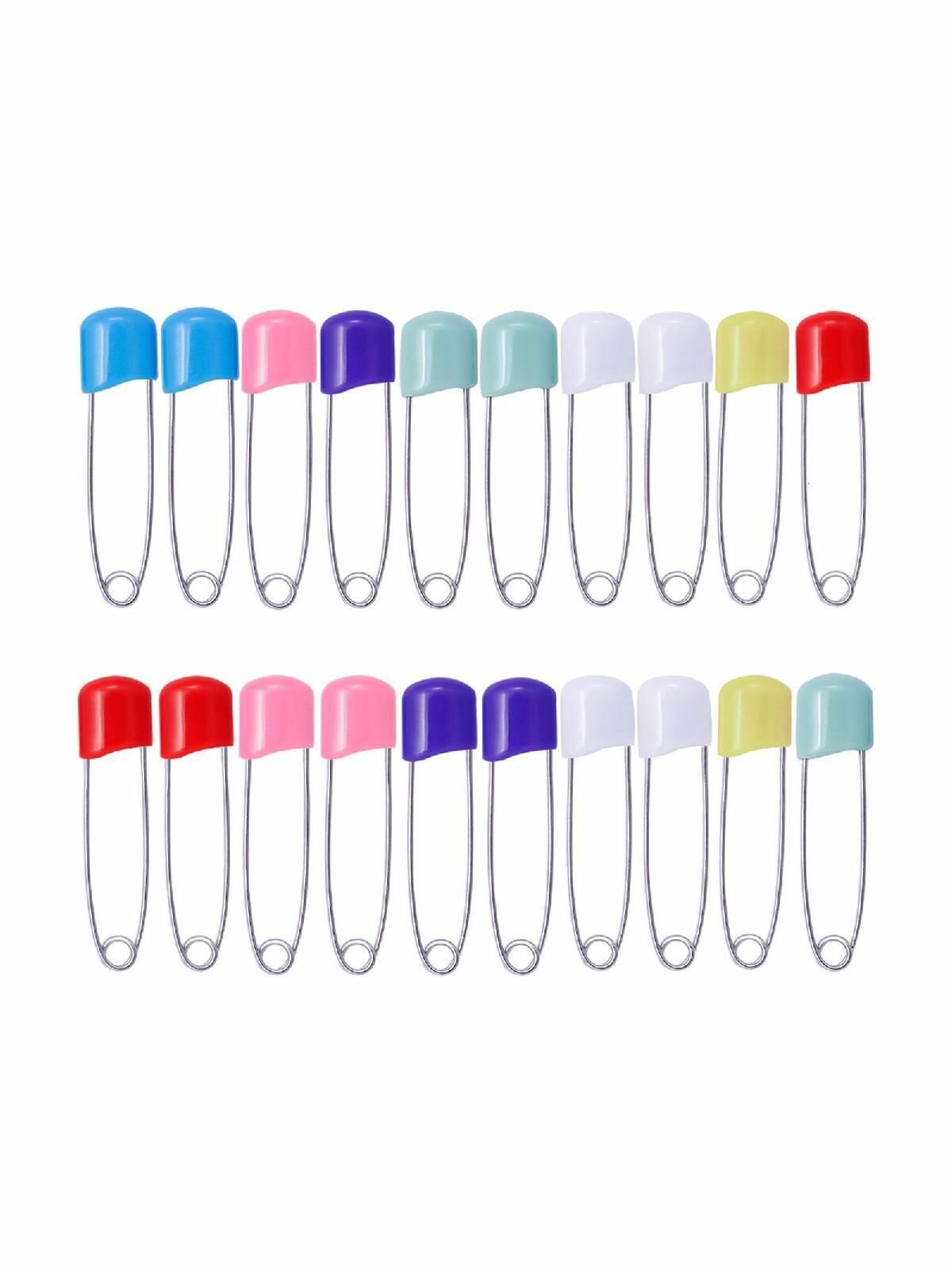 Пластиковые булавки для одежды (100 шт), - A