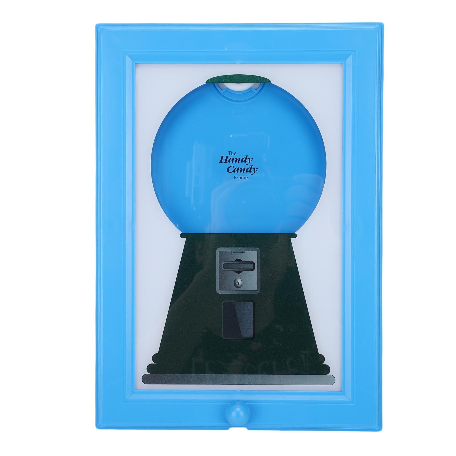 Удобная рамка для конфет и жевательной резинки в виде настенного диспенсера для конфет, синяя.