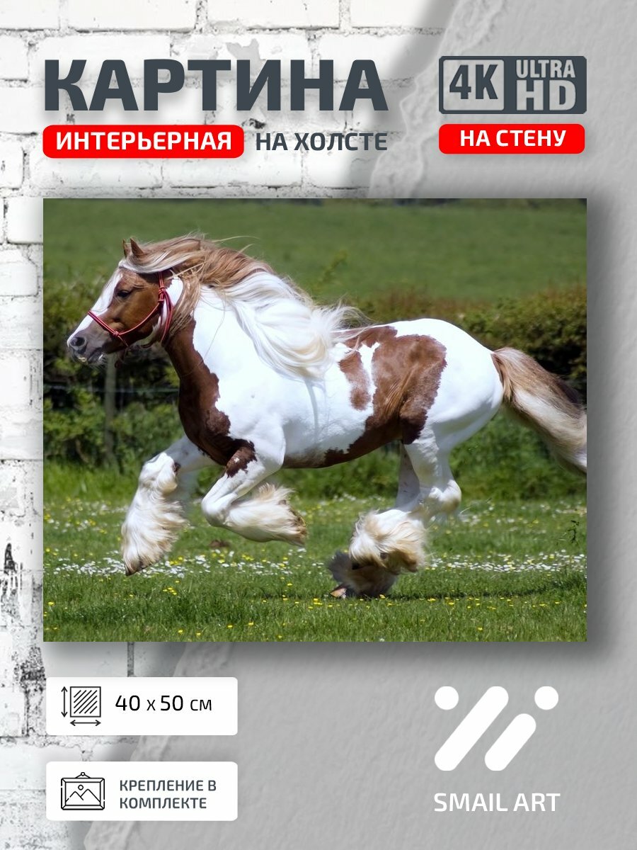 Картина на холсте интерьерная 40 на 50 на стену Траве Animal для кабинета animal style