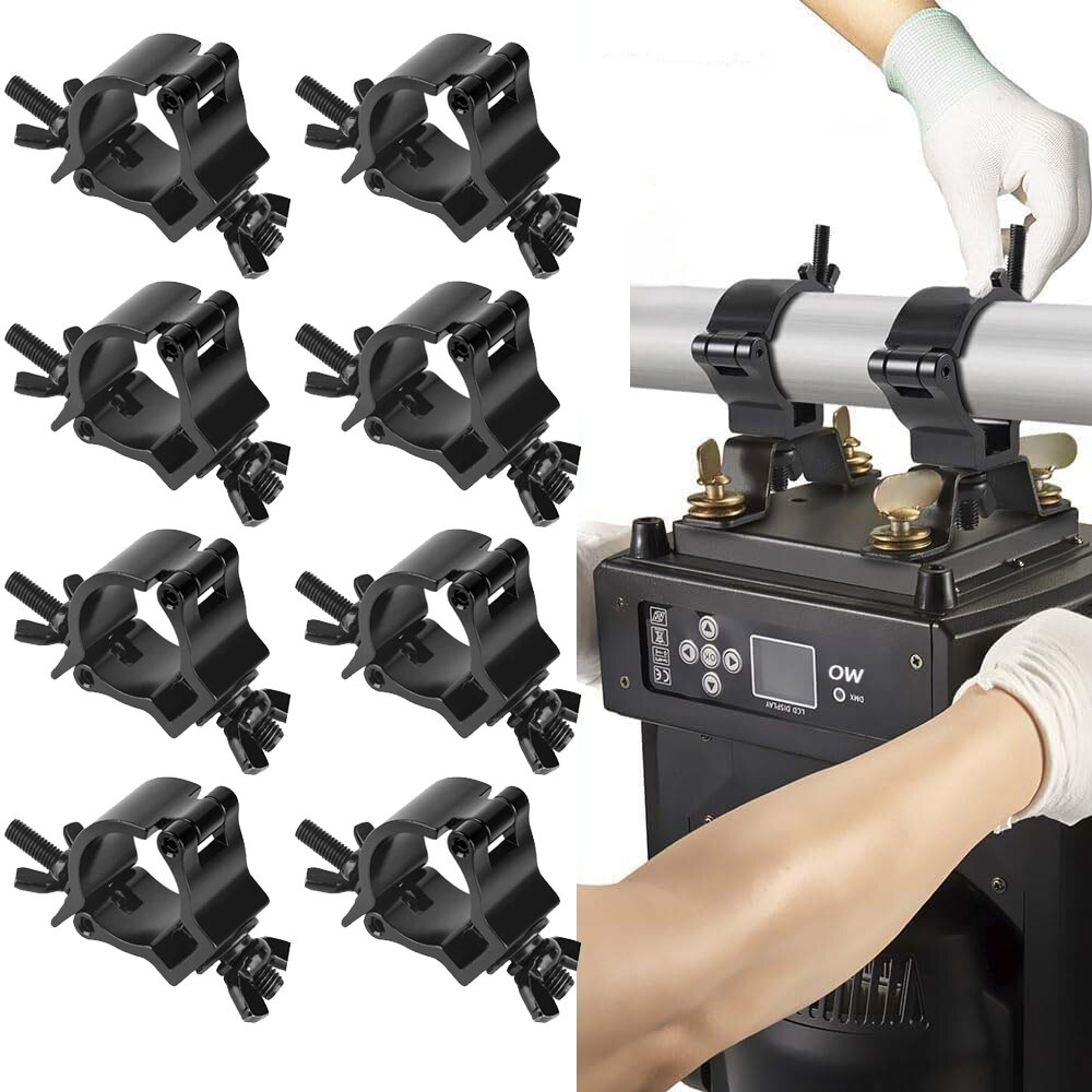 8 шт, DJ Light Алюминиевый материал Сценический держатель 100 кг 48-51 мм с крючком-зажимом