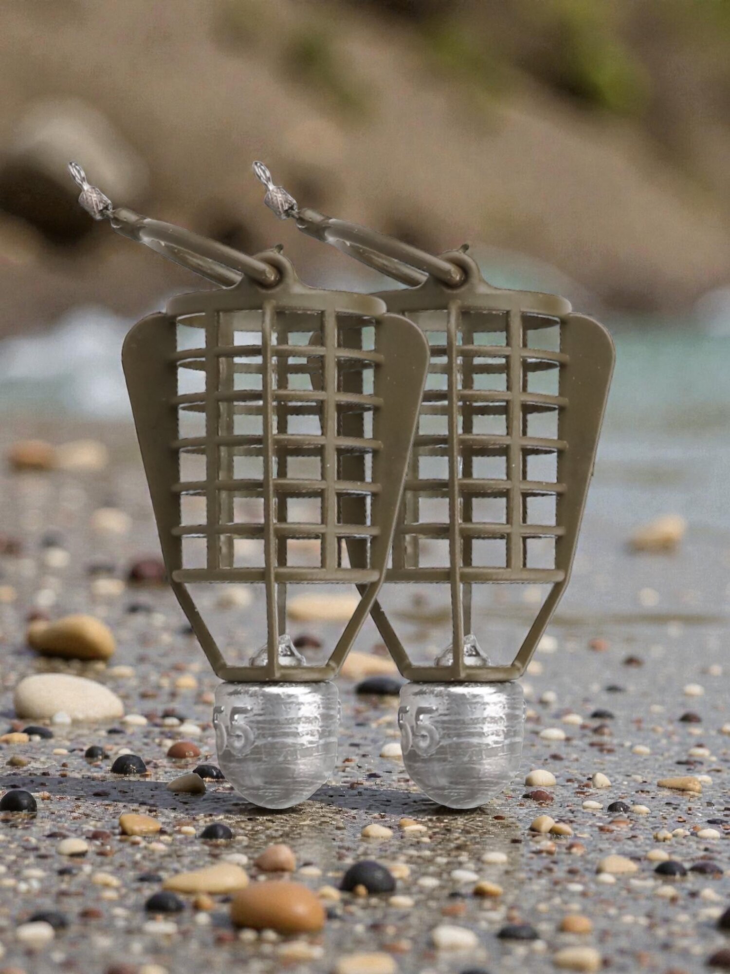 Кормушка рыболовная Mitin Пуля, фидерная, для дальнего заброса, 55 г, набор 2 шт.