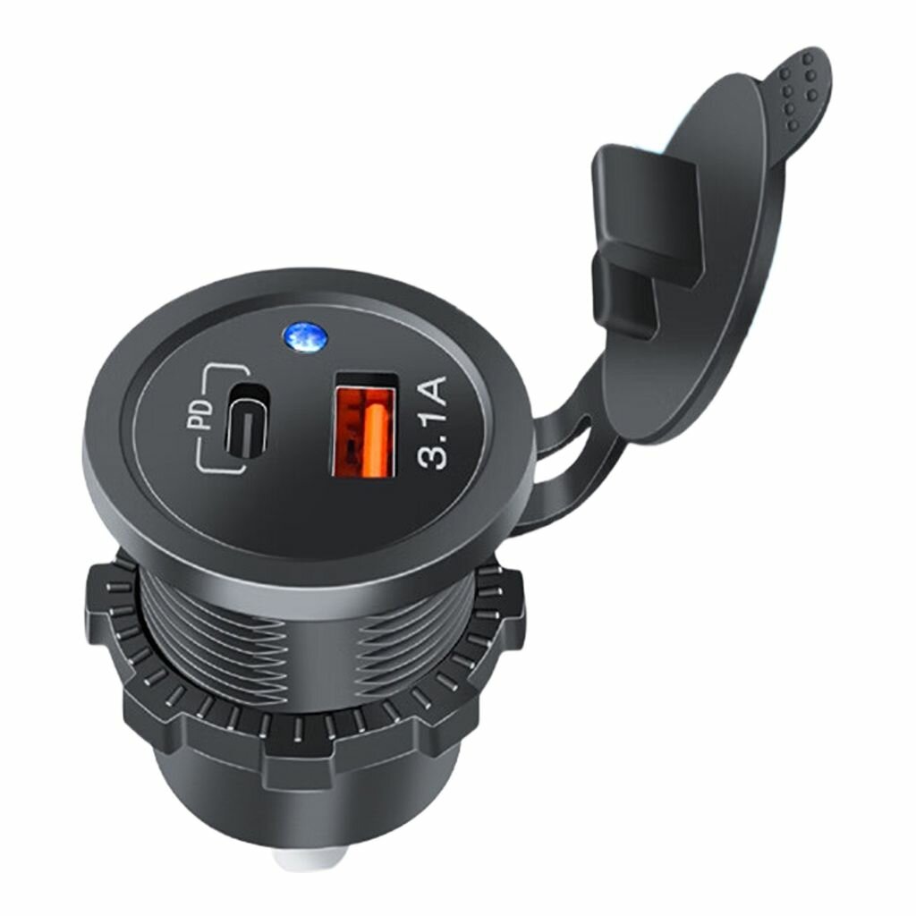 Зарядное устройство для быстрой зарядки мобильного телефона PD plus USB 12-24 В-зарядное устройство