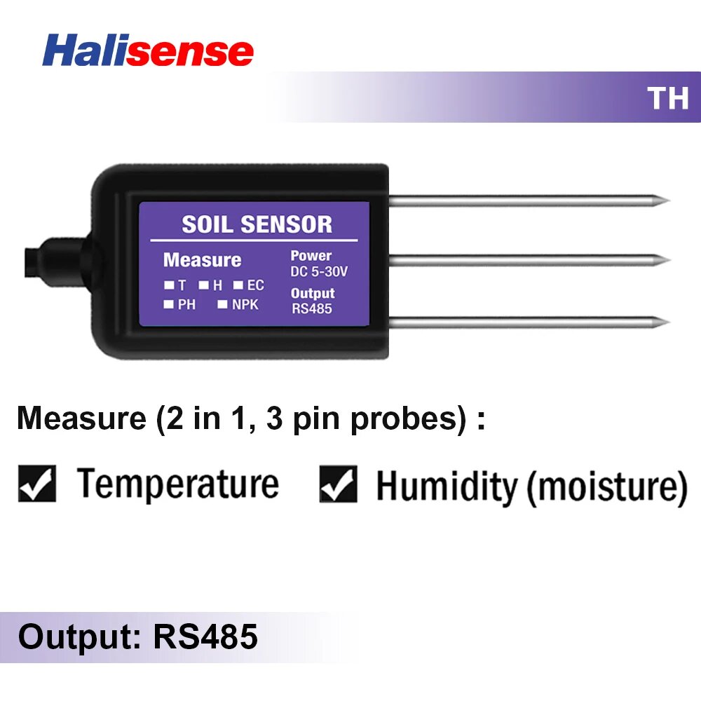 RS485 Modbus датчик почвы 7 в 1 TH