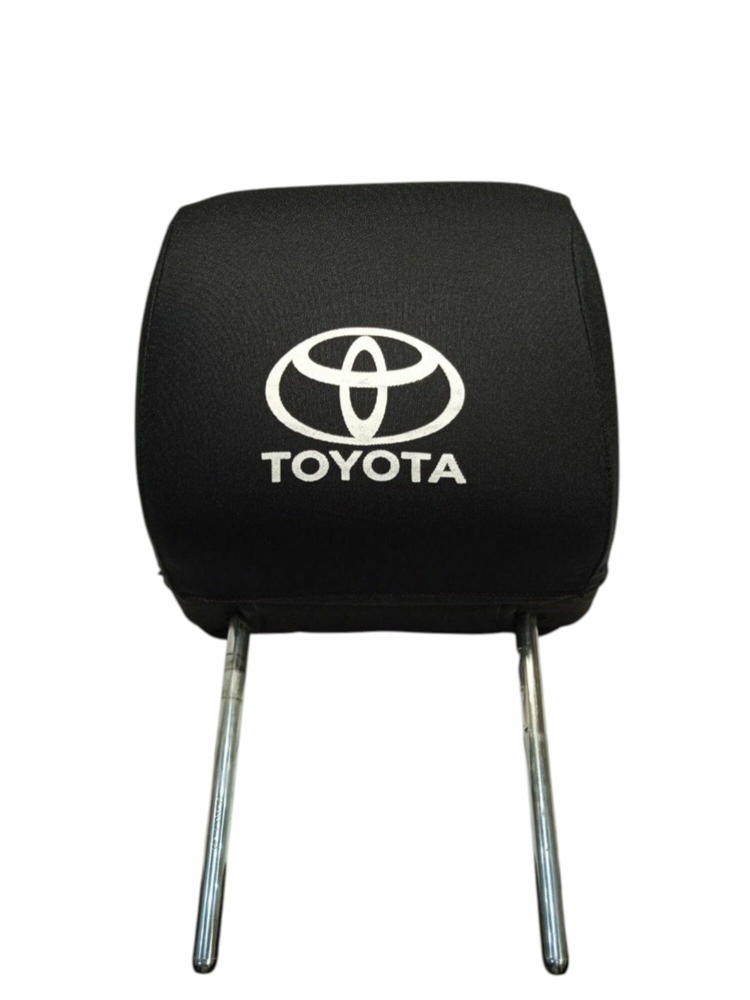 Чехлы на подголовник с логотипом Toyota / Тойота (2 шт.), чёрные