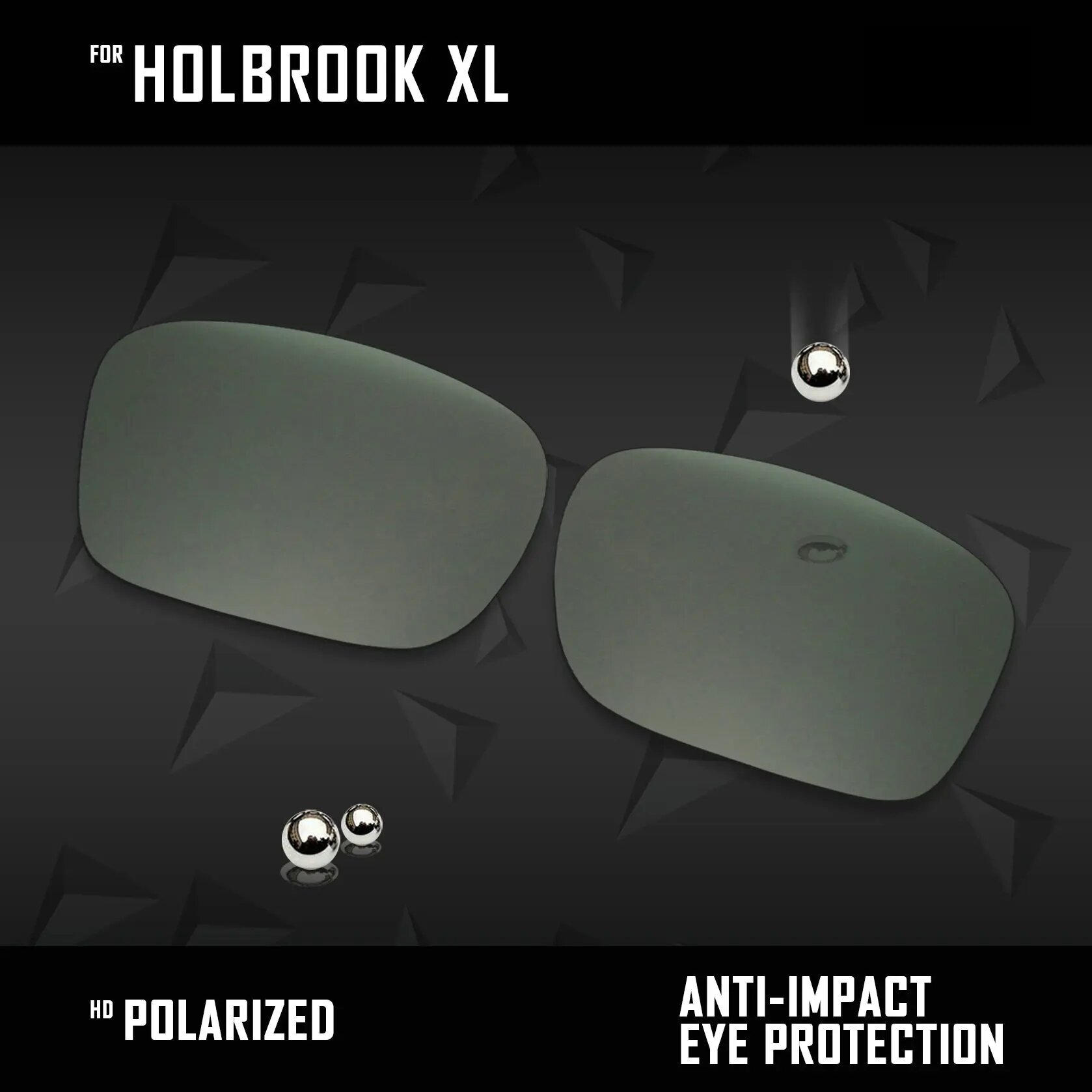 Линзы OOWLIT Holbrook XL, Green Black, поляризационные