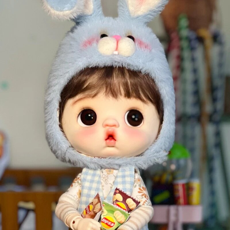 Хуху коки шарнирная кукла голова и тело Tan skin nudedoll, head with body