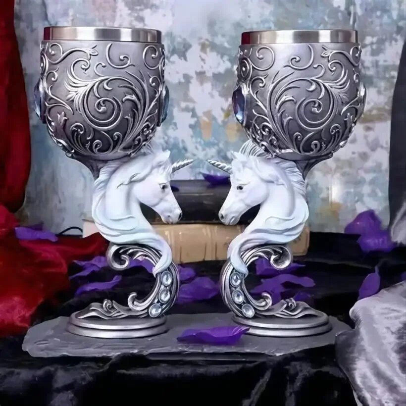 Серебряные бокалы Unicorn Goblet