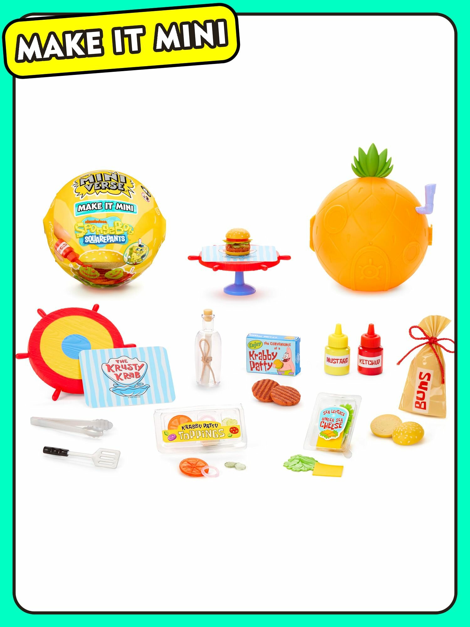 MINI VERSE SpongeBob SquarePants Мини-игрушки для самостоятельного изготовления сделай сам поделка